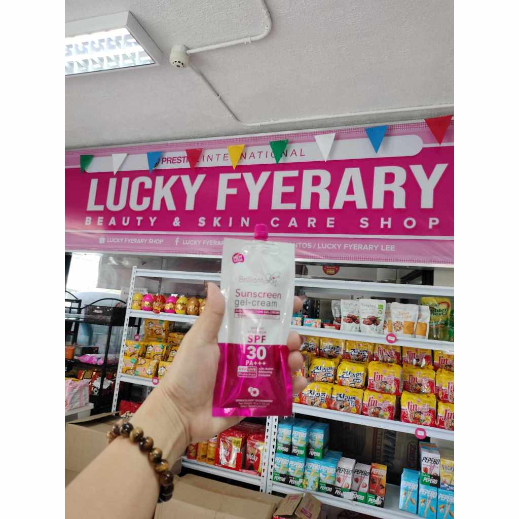 BRILLIANT SUNSCREEN GEL CREAM SACHET 50G CLASSIC NEW PACKAGING | Shopee ...