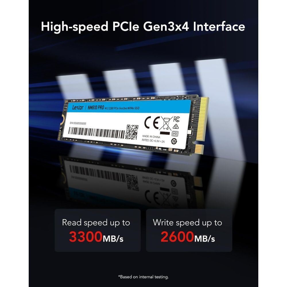 Lexar NM610 Pro M.2 2280 PCIe Gen3x4 NVMe Internal SSD | Shopee Philippines
