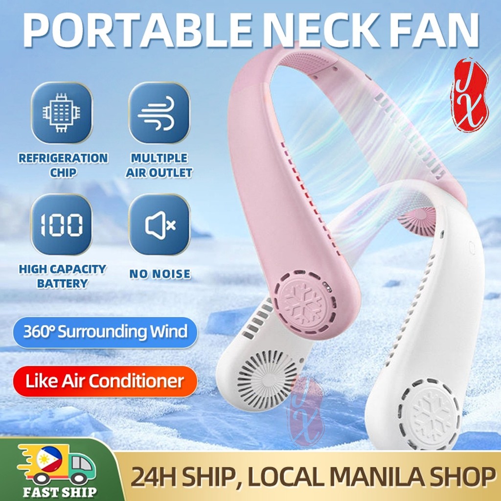 Mini Portable Neck Fan Bladeless Usb Rechargeable Mute Sports Fans For ...