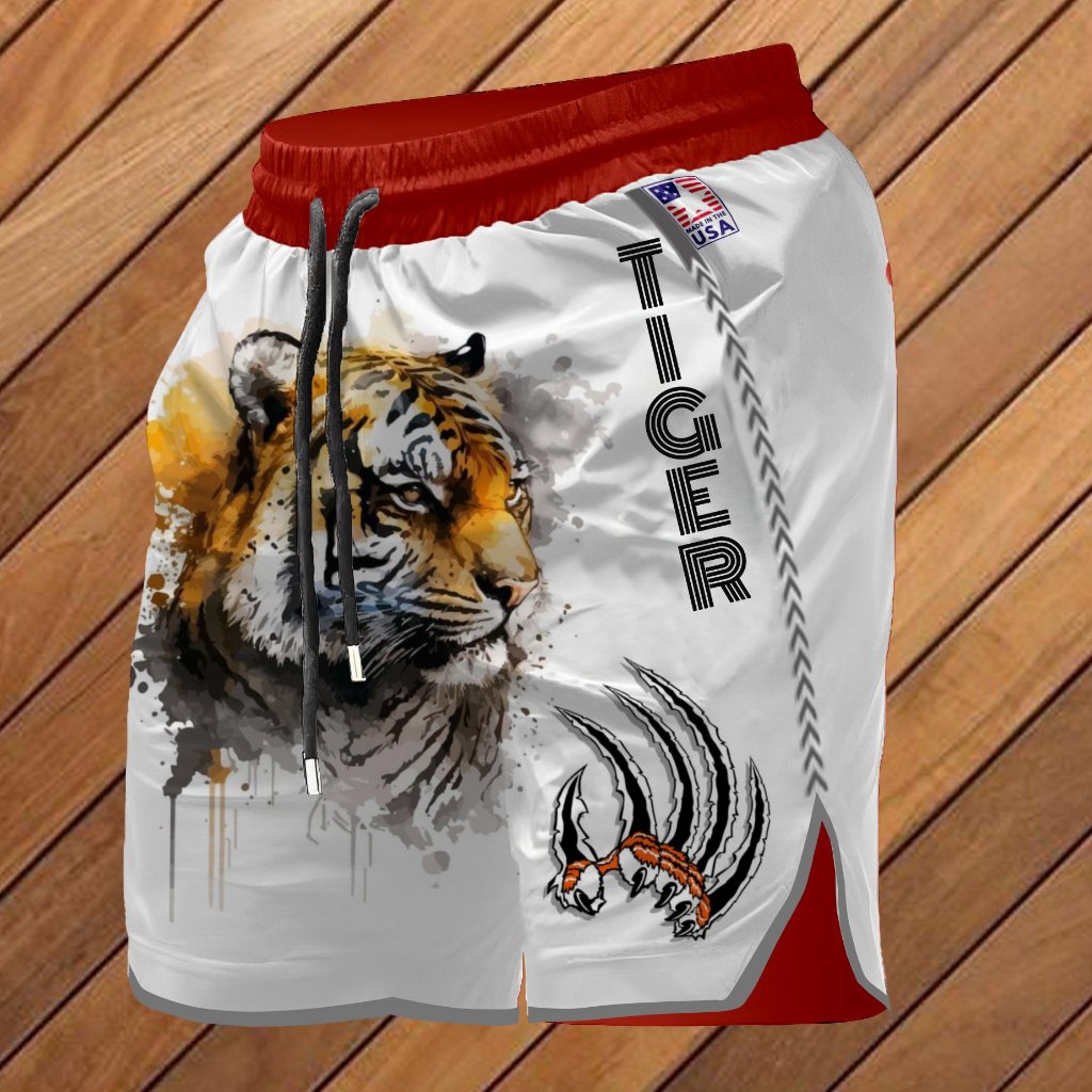 Tiger Pattern 3D Printing Fashionable Shorts For Men Shorts Can Be ...