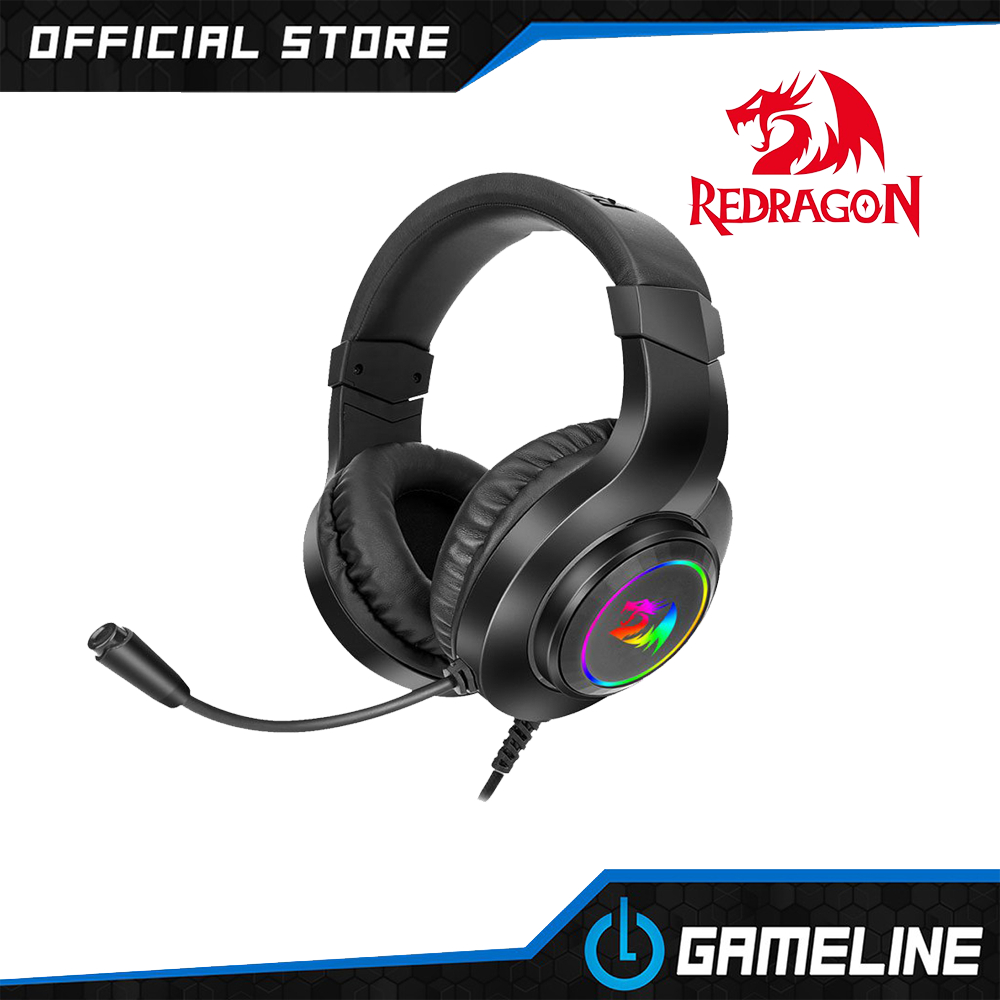 Redragon Wired H260RGB HYLAS Gaming Headset - Black | Shopee Philippines