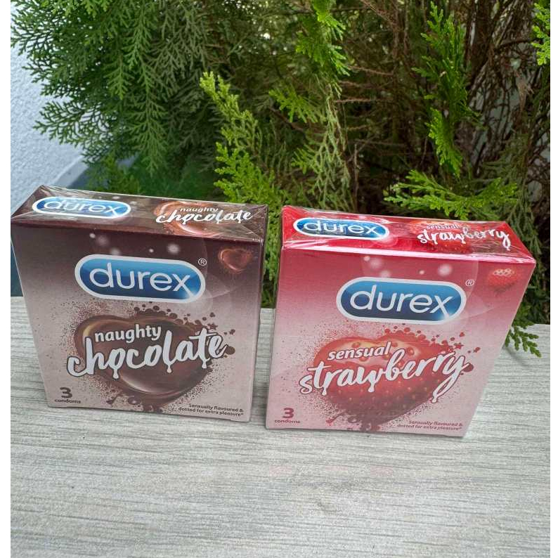 Durex Sensual Strawberry and Naughty Chocolate | Shopee Philippines
