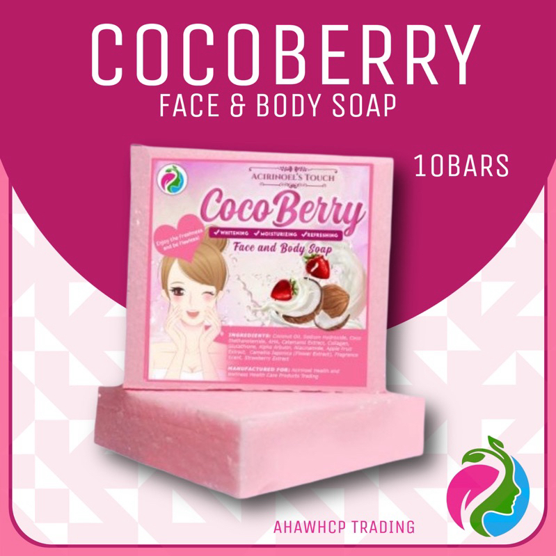 10Bars Cocoberry Soap/Whitening Soap/ Face and Body by Acirinoel's ...