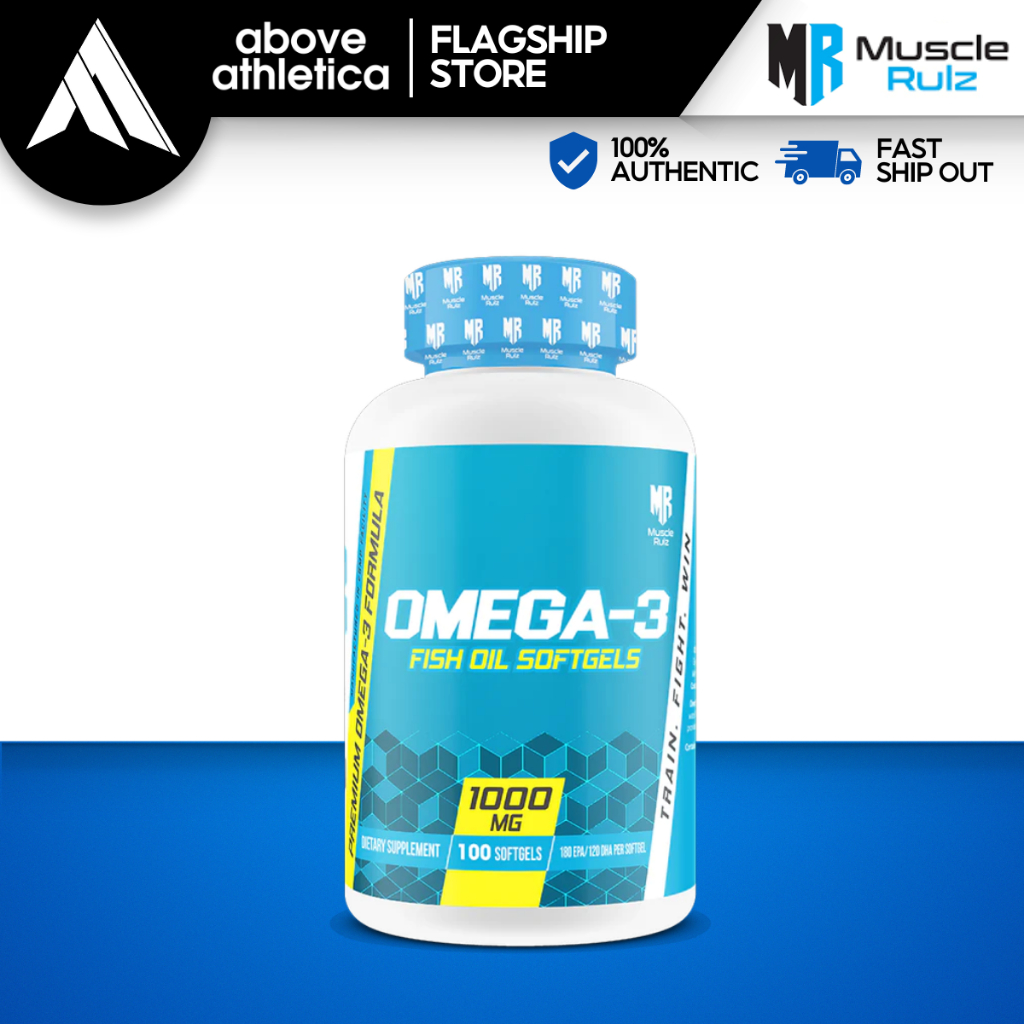 Muscle Rulz OMEGA-3 Fish Oil Supplement - 100 softgels | Shopee Philippines