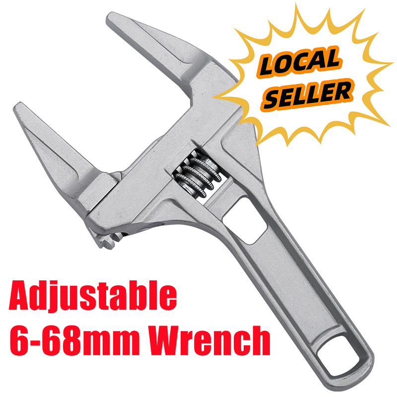 6-68mm Adjustable Wrench Universal Monkey Spanner Aluminum Alloy Multi-Function Plumbing Hand ...
