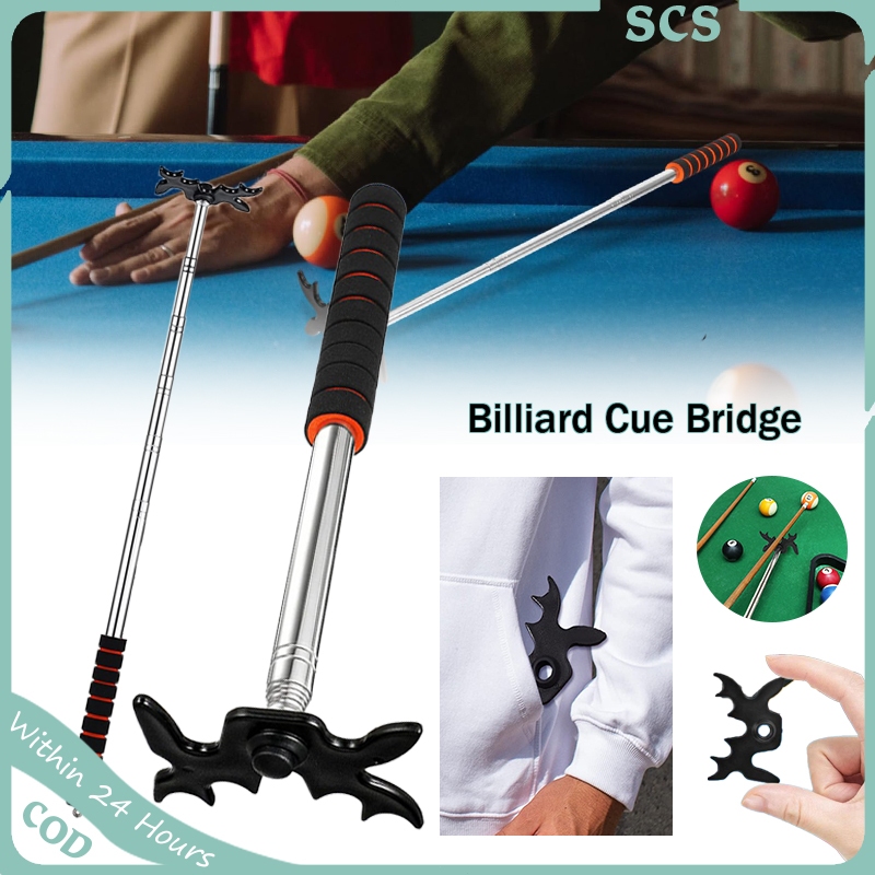 Retractable Snooker Pool Bridge Stick with Bridge Head Pool Table ...