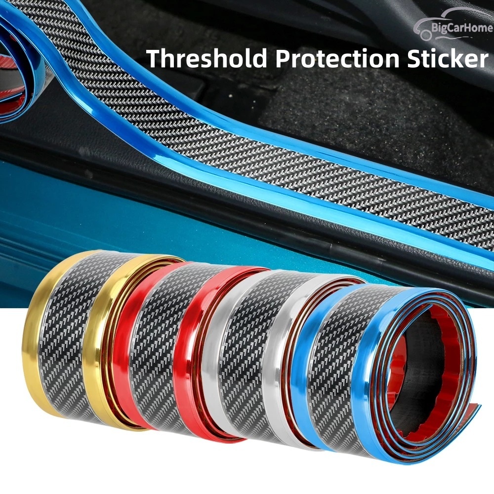 Carbon Fiber Car Side Skirt Protection Strip Premium Rubber Car Door ...