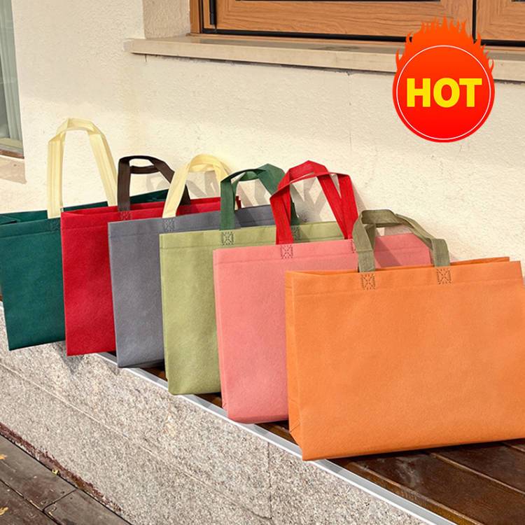 Large solid color fashionable handbag gift bag shopping bag Home ...