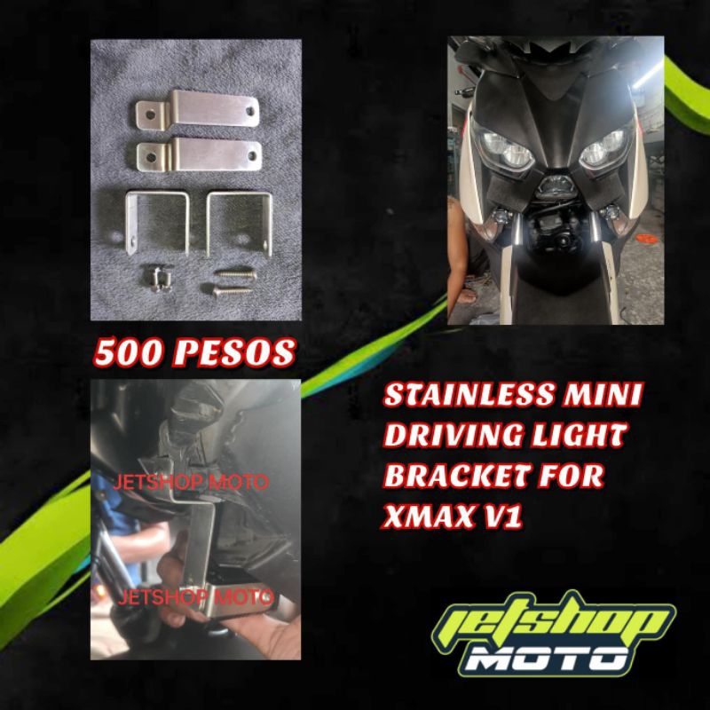 LEFT AND RIGHT STAINLESS MDL BRACKET FOR XMAX V1 | Shopee Philippines