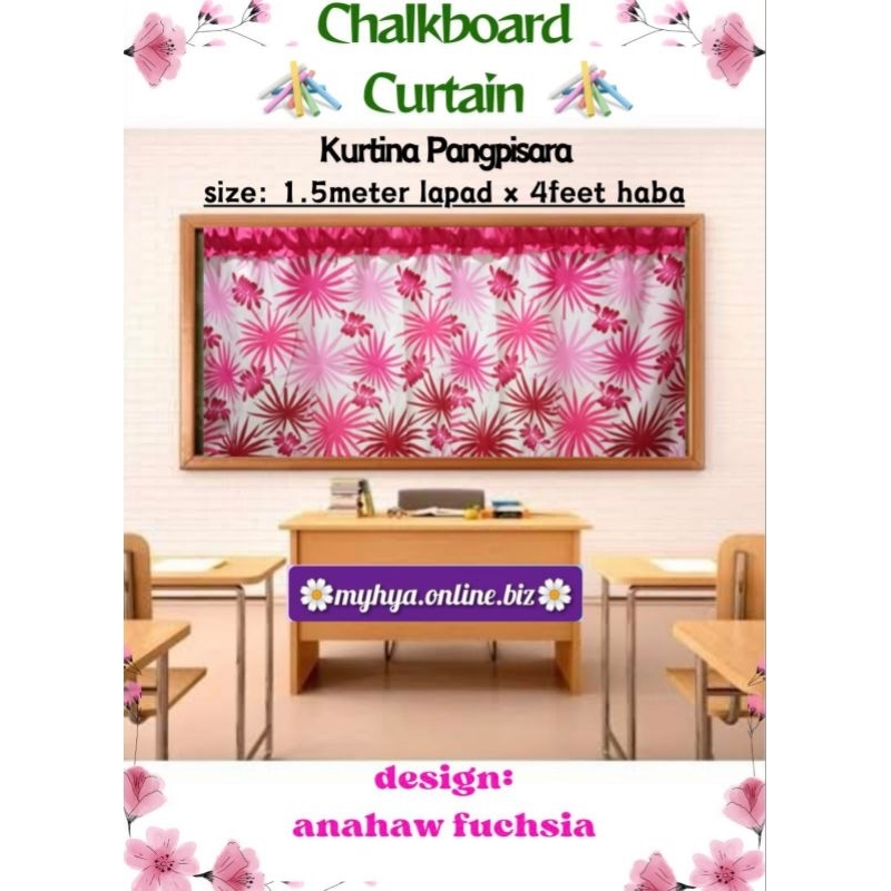 school chalkboard curtain anahaw design/ deped blackboard curtain ...