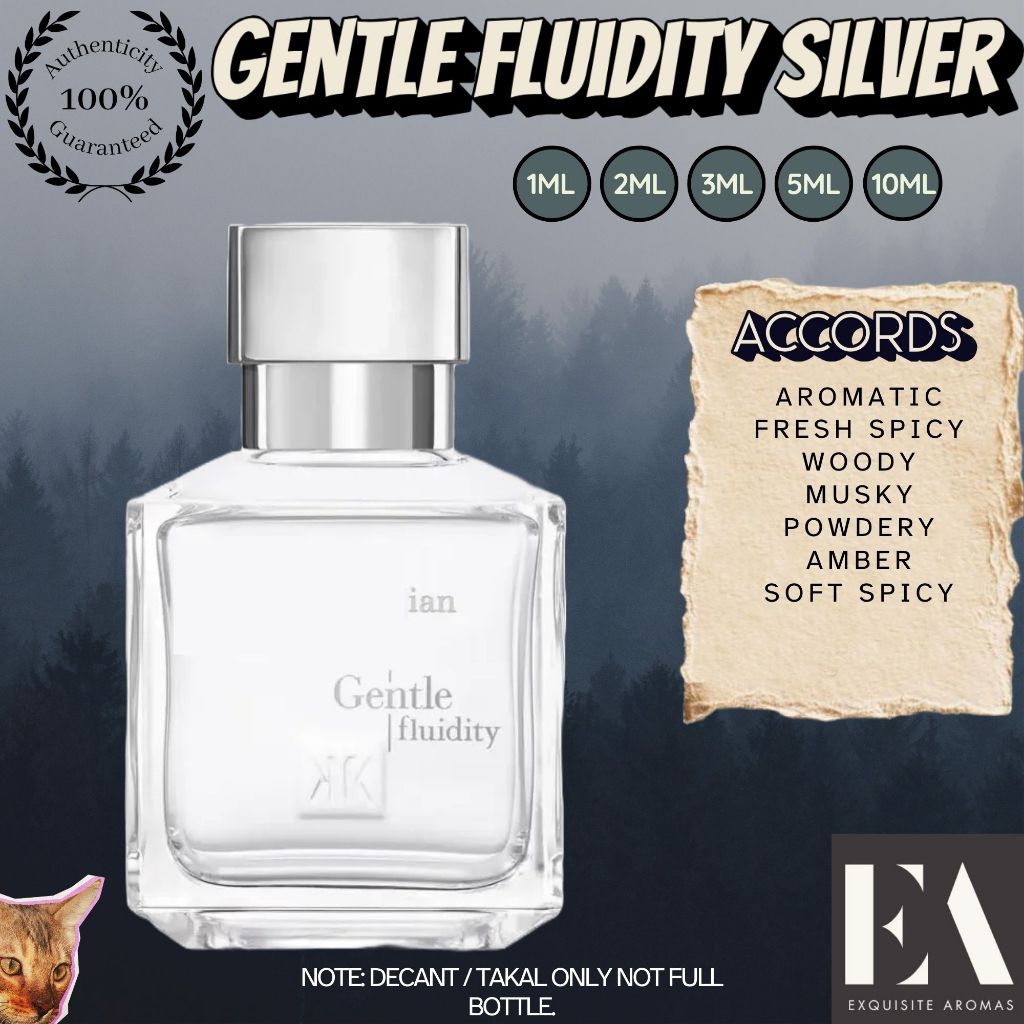 MFK Gentle Fluidity Silver (1ml/2ml/3ml/5ml/10ml) Exquisite Aromas ...