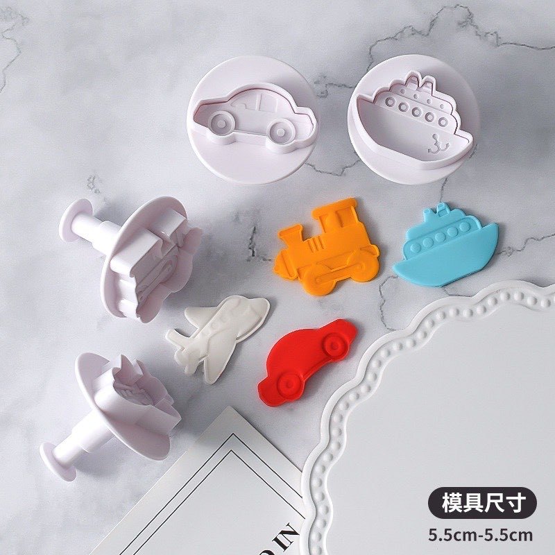 Transportation Plunger 4pcs Cutters Baking Tools plungers cutter ...