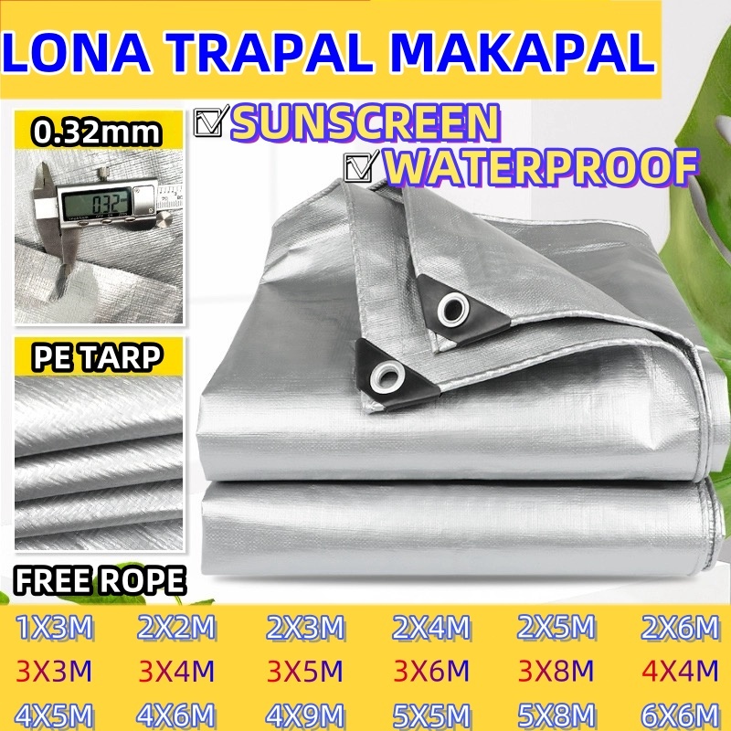 Makapal Trapal Lona Tolda Thickened Tarp Tarpaulin Shade Sunscreen Net ...