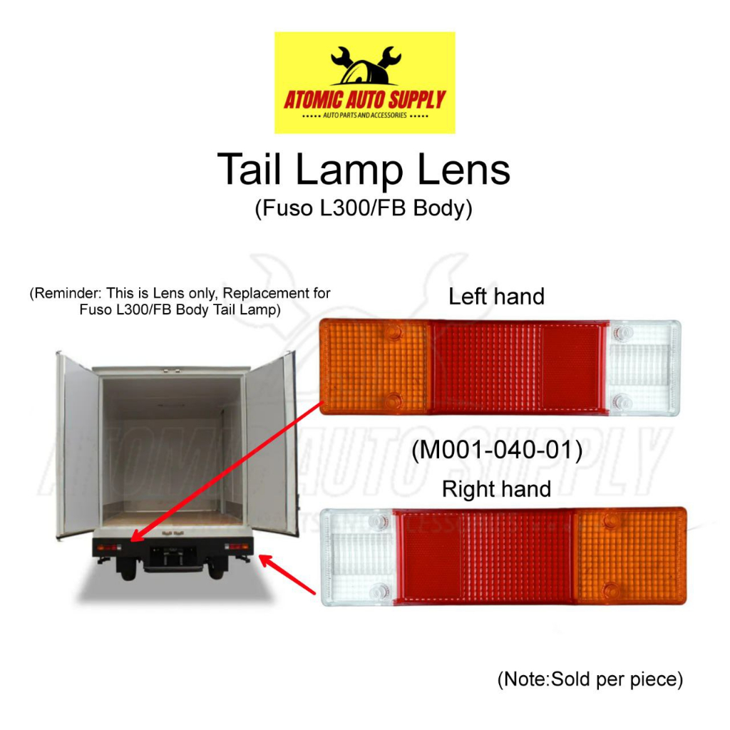MITSUBISHI L300/FB BODY TAIL LIGHT LENS LH/RH (M001-040-1) - SOLD PER ...