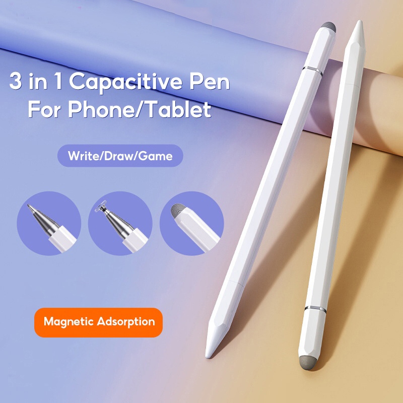 3 In1 Stylus Pen Capacitive Stylus Magnetic Suction Capacitive Pen