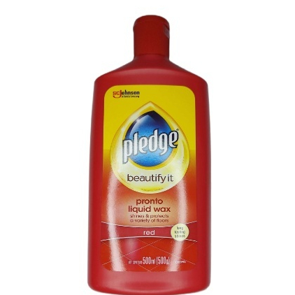 PLEDGE LIQUID WAX RED - 500 ML | Shopee Philippines