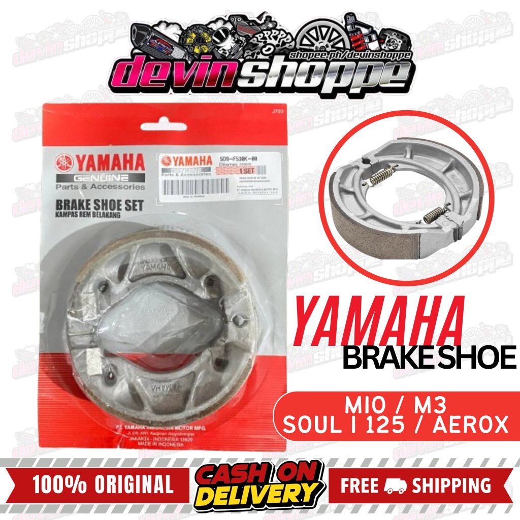 YAMAHA ORIGINAL BRAKE SHOE MIO | Shopee Philippines