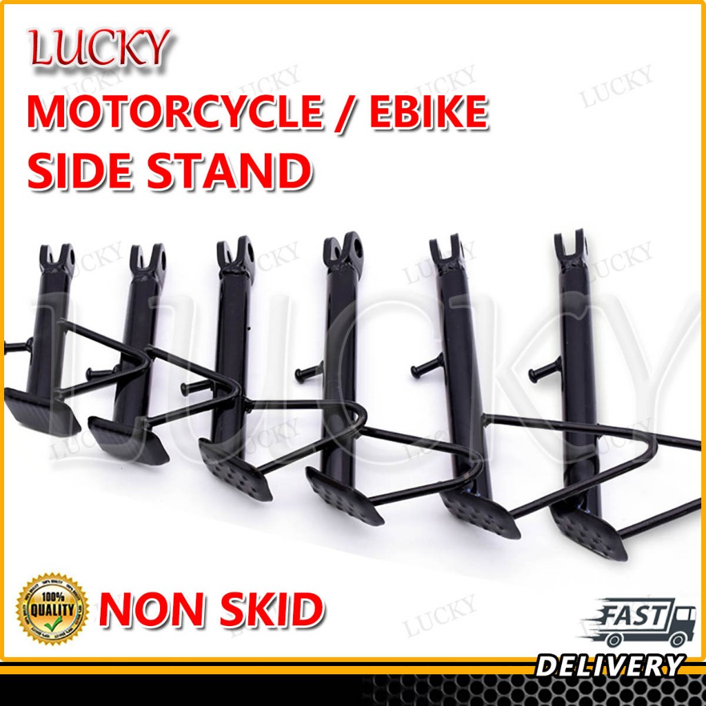Lucky Motorcycle Ebike Universal Non-Skid and Classic Side Stand 14cm ...