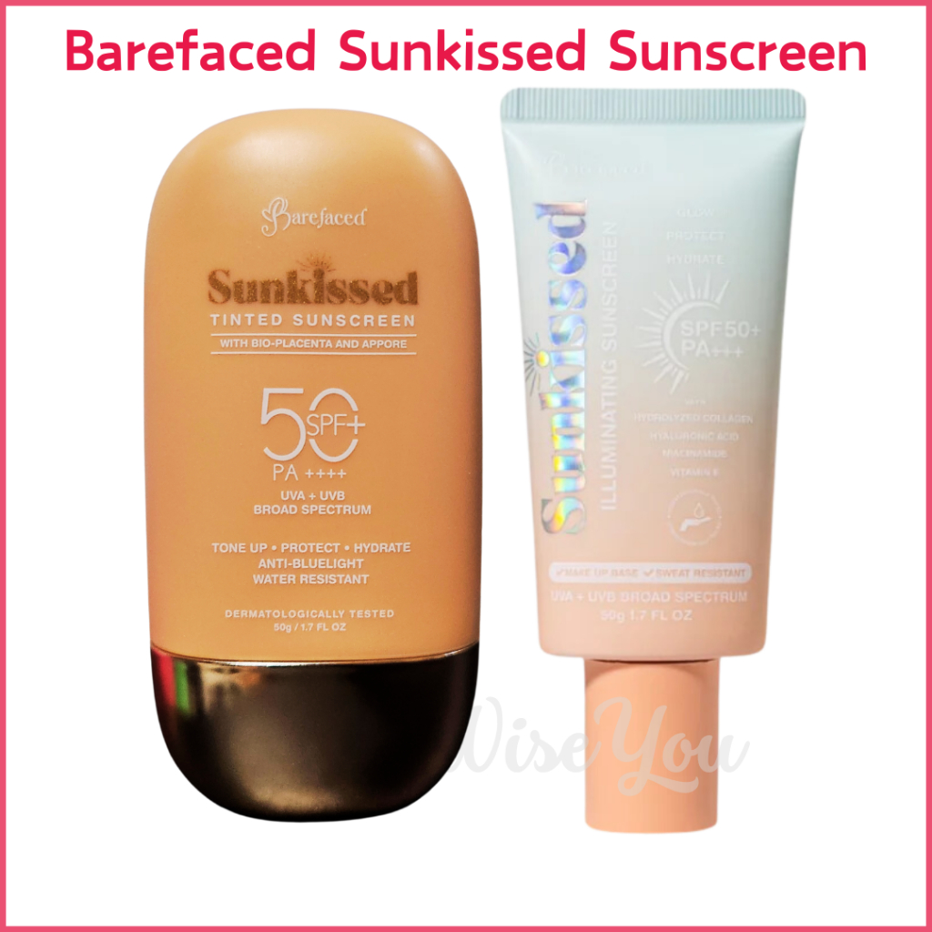 BAREFACED Sunkissed Illuminating Tinted Sunscreen SPF 50 PA+++ 50g ...