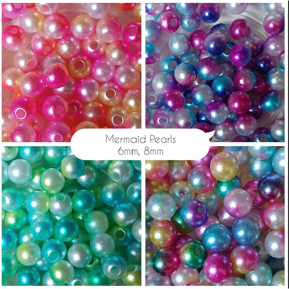 Mermaid Pearls 6mm and 8mm - 40 to 80 pcs per pack | Shopee Philippines