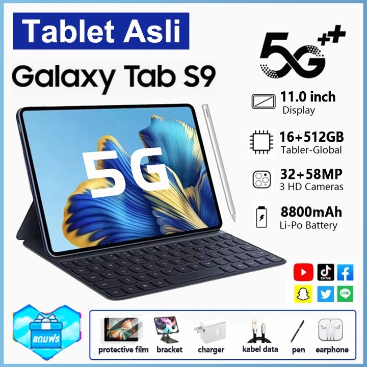 【100% Authentic】2024 11inch Galaxy Tab S9 /S9ultra 16+512GB Tablet ...