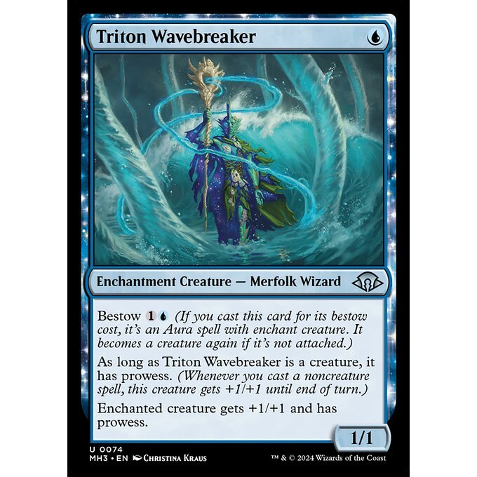 Magic the Gathering - Triton Wavebreaker - MTG Blue - MH3 - NM (_BKR ...