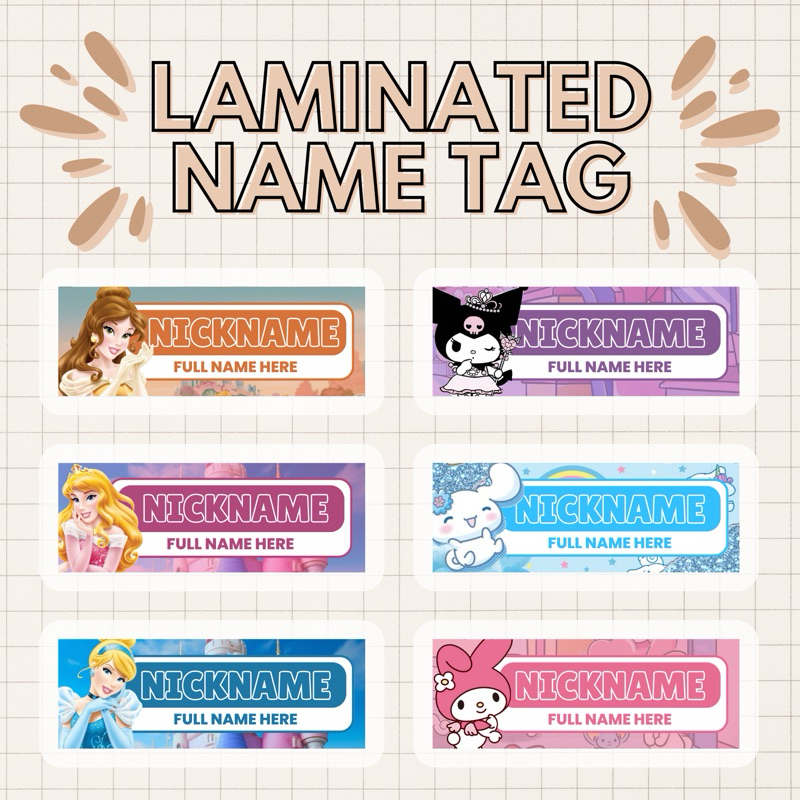 Customized Name Tag LAMINATED | Shopee Philippines