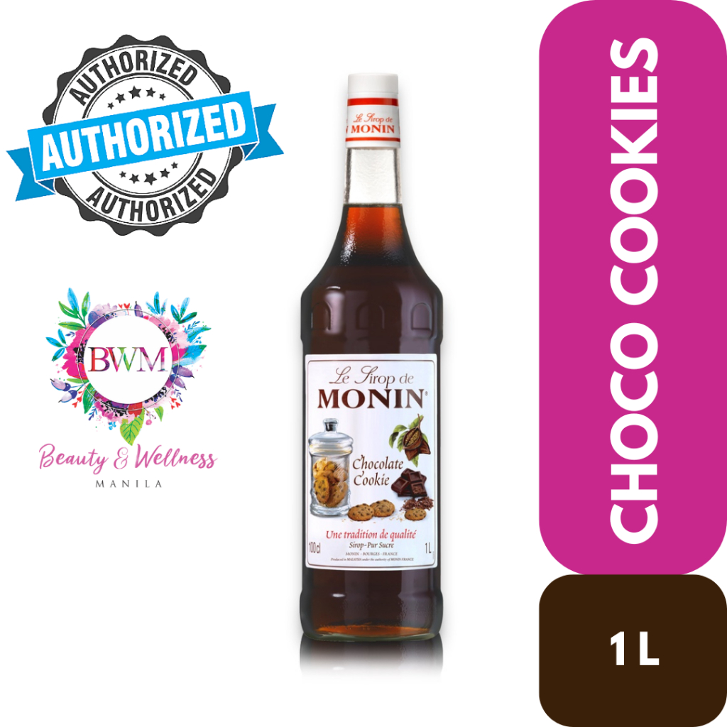 Monin Chocolate Cookies Syrup 1L Bottle | Shopee Philippines