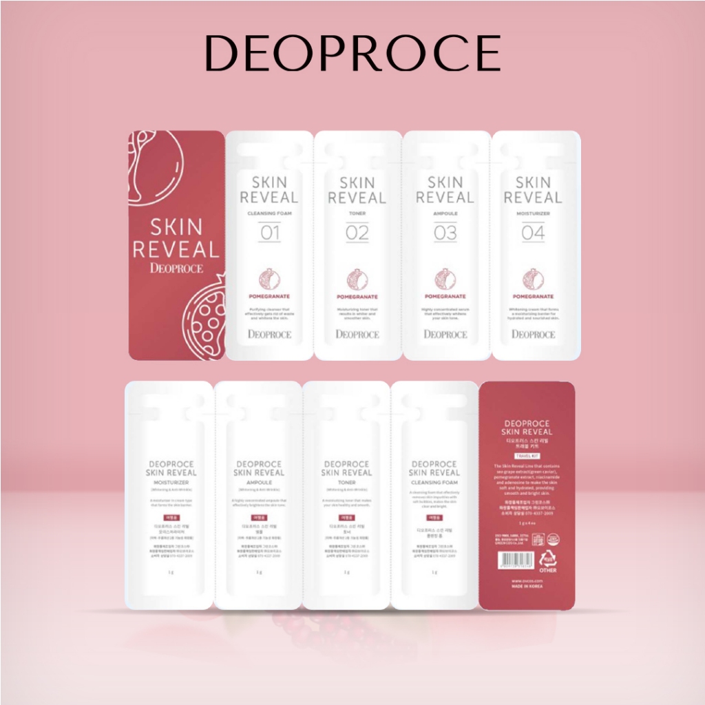 DEOPROCE Skin Reveal Travel Kit 1g x 4ea | Shopee Philippines