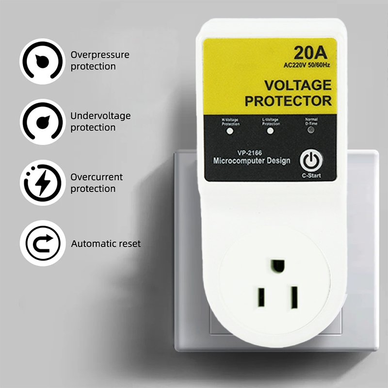 Power On Delay Voltage/Power Surge Protector 3500W 20A Automatic ...