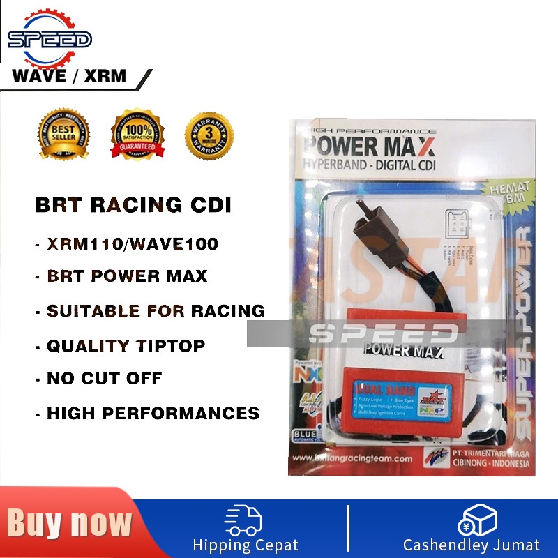 CDI Unit Racing (Dual Band) for XRM 110 / Wave 100 / C100 (5 Pins ...