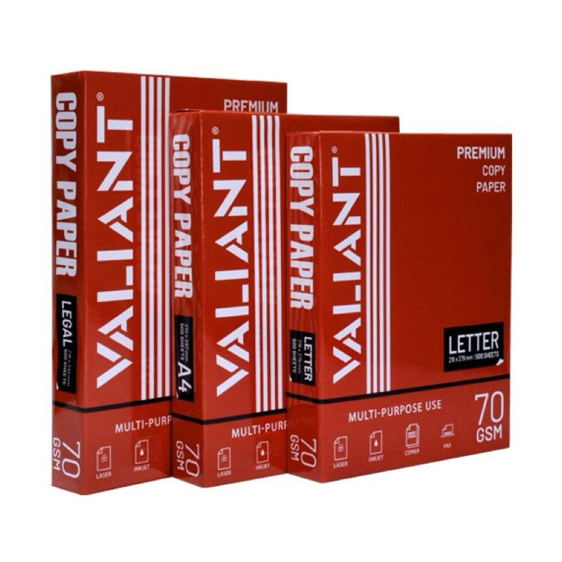 VALIANT COPY BOND PAPER 500 SHEETS/REAM 70GSM | Shopee Philippines