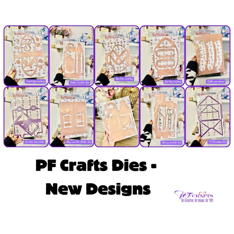 PF Crafts KIDDIE SKINNY CANDLE BOX 5*7 ENVELOPE CLAM EGG LUGGAGE LOOT ...