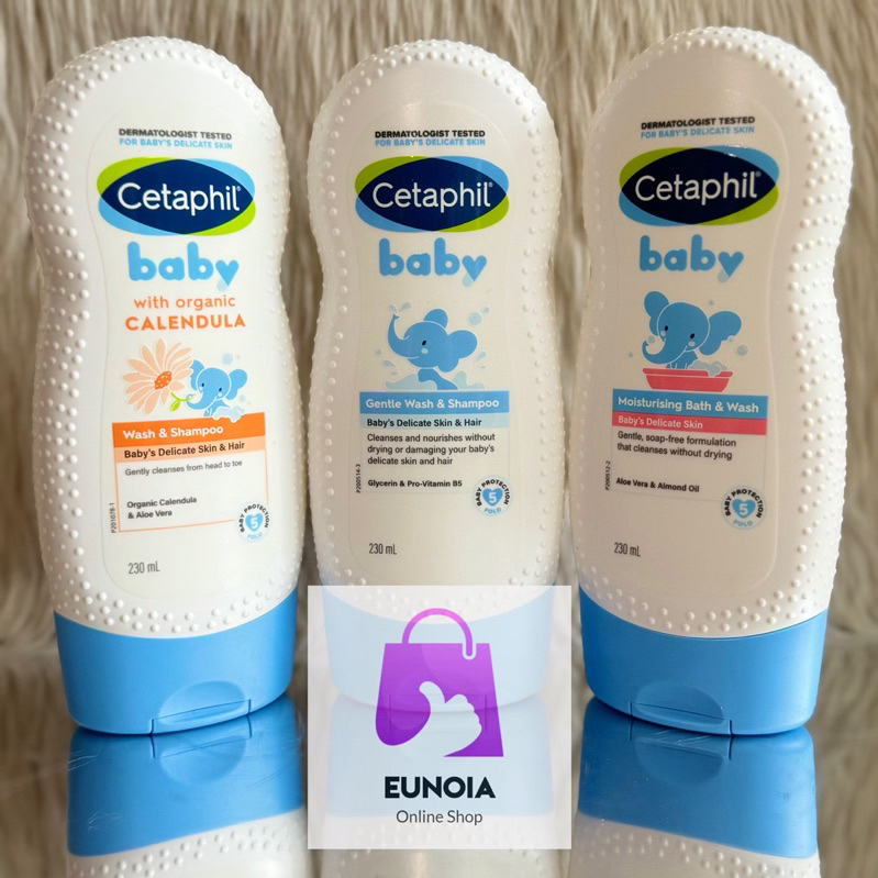 230ml Cetaphil Baby Gentle Wash Shampoo Moisturizing Bath Wash Wash Shampoo with Calendula Shopee Philippines