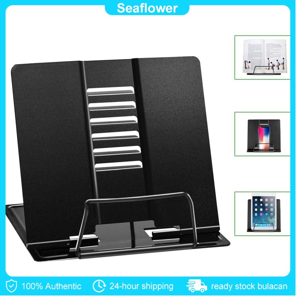 【In Stock】Metal Book Holder Reading Frame Adjustable Angle Bookstand ...