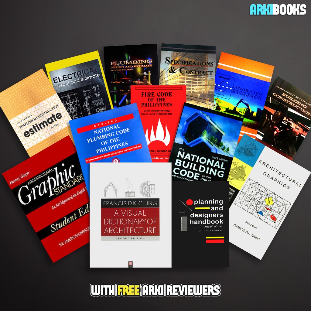 COMBOOKS SET 09 - ARCHITECTURE REVIEWER BOOKS with Graphic Standard ...