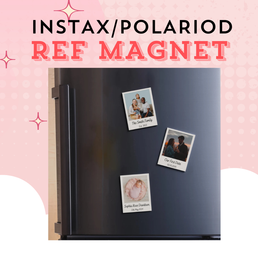Personalized Polaroid Photo Fridge Magnet Kitchen Gift Idea Your Own ...