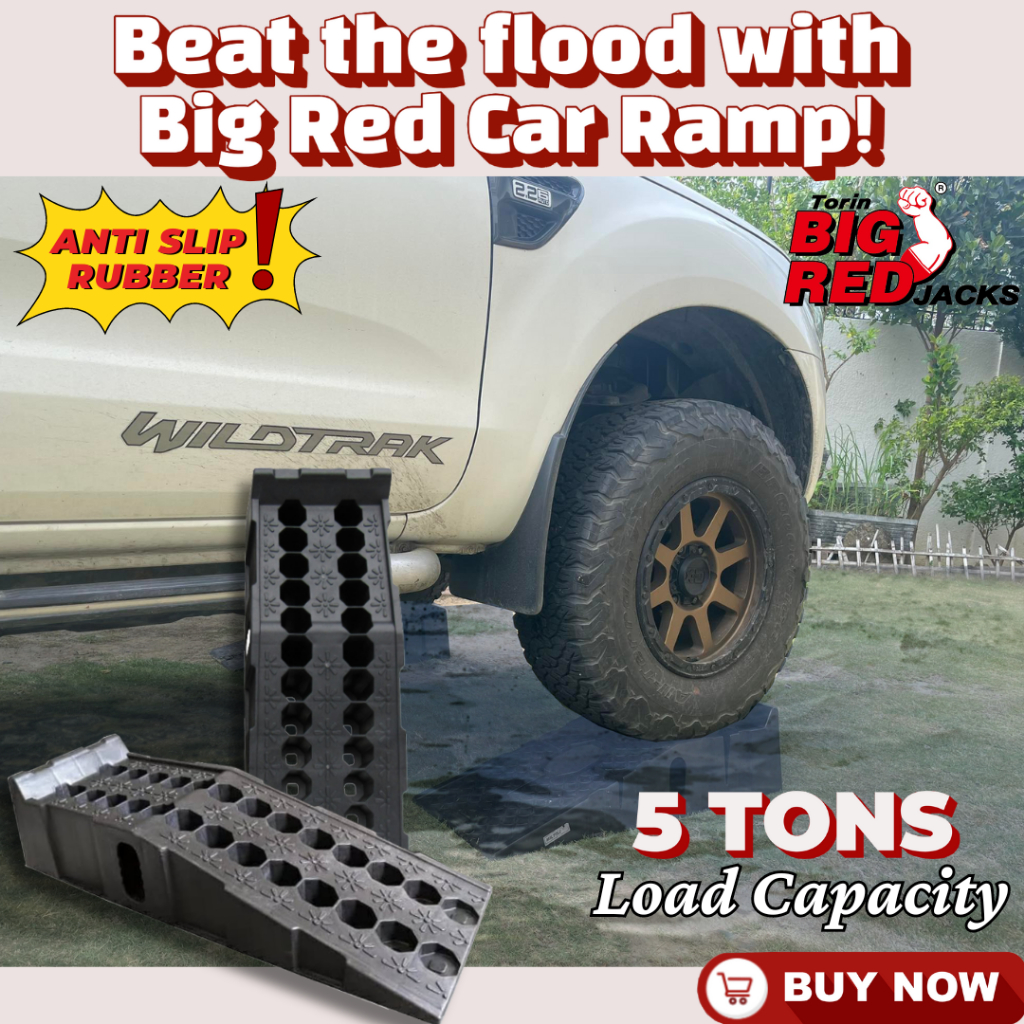 Big Red Car Ramp Anti-Slip | Shopee Philippines