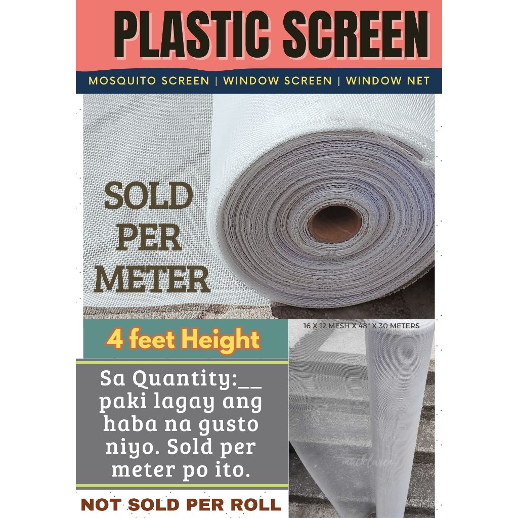 Plastic Screen ️ Mosquito Screen ️ Window Screen ️ Window Net ️ Sold ...