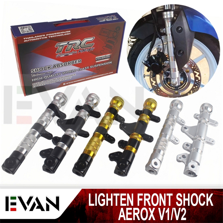 EVAN.COM Lighten Front Shock For Aerox 155 v1 v2 Chrome Finish | Shopee ...