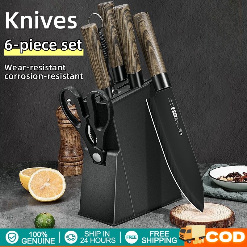 Japanese Knife Set 7pcs Multifunctional Stainless Steel chef knives ...