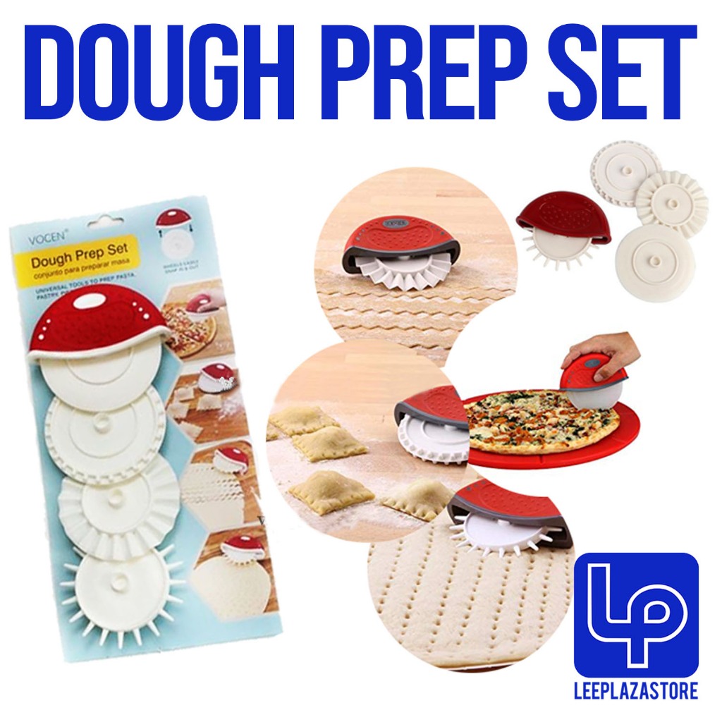 Pizza Cutter 4 In 1 Dough Prep Set Tool Pizza Cutting Wheel Plastic ...