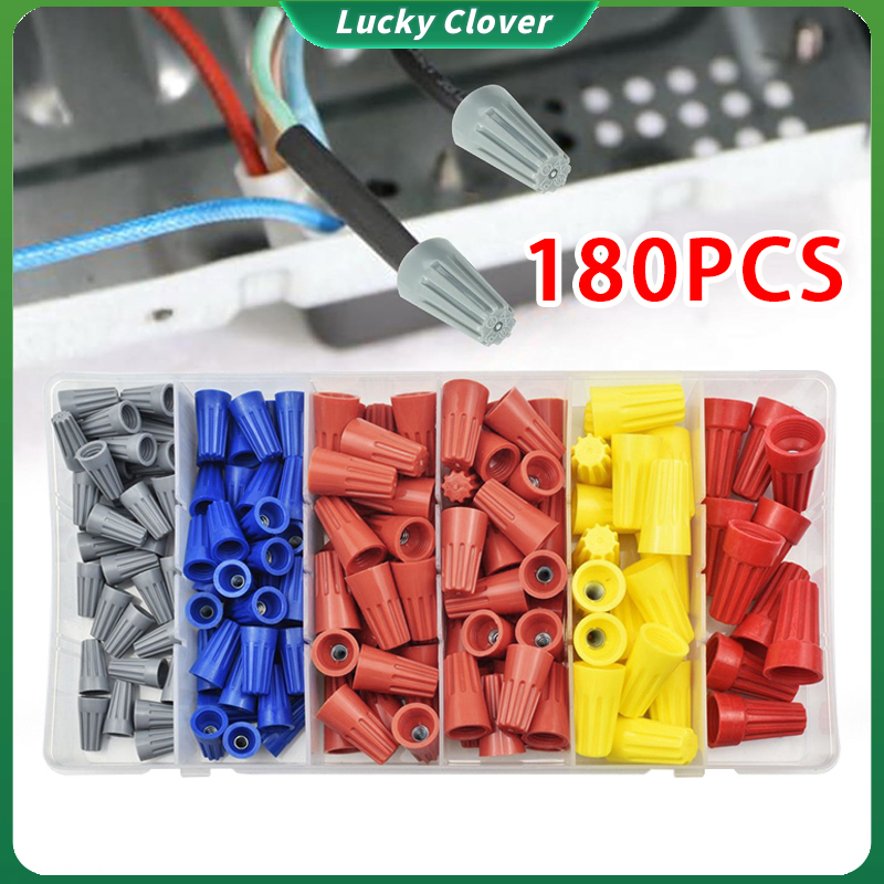 180Pcs Wire Connector Rotary Closed Terminal Quick Connector Spring ...