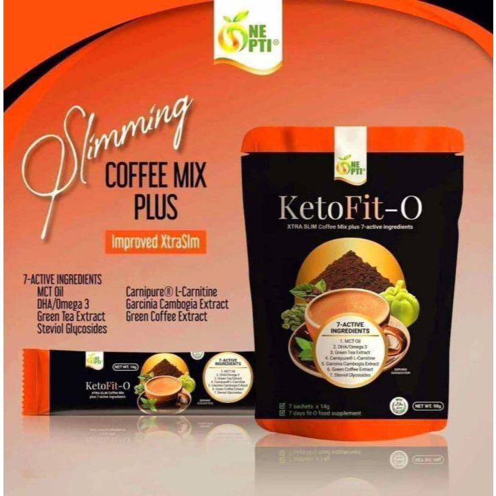 One Opti Keto Fit-O Slim Coffee | Shopee Philippines