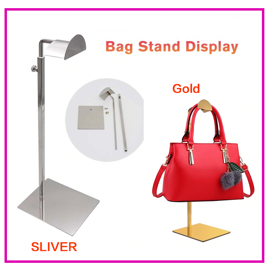 Stainless Steel Bag Stand Display S37-60cm Adjustable Bag Display Stand ...
