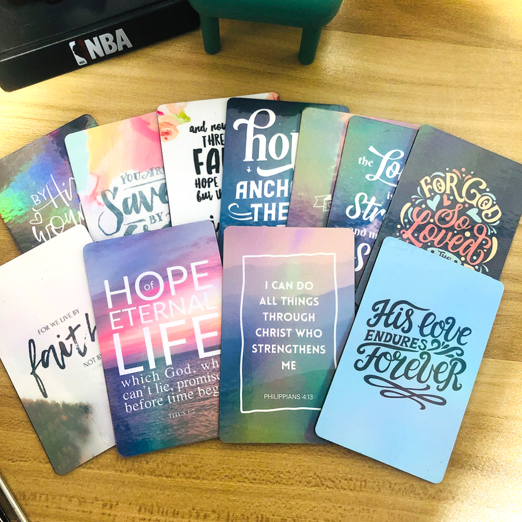 Ref Magnet, Rectangle, ATM Card Size, Bible Verse, Motivational ...