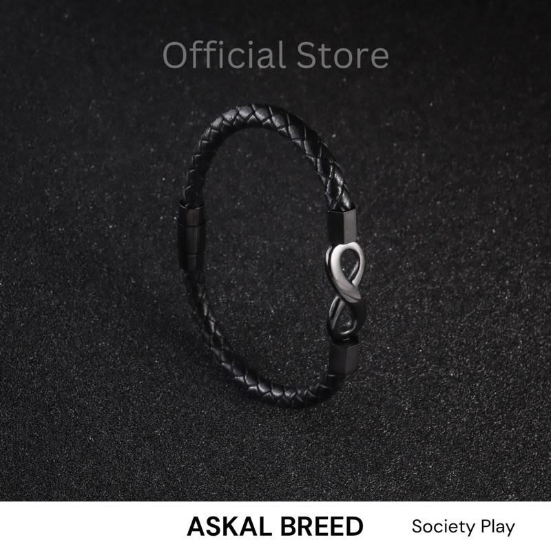 Askal Breed - Society Play Black Infinity Magnet Lock Bracelet Men ...