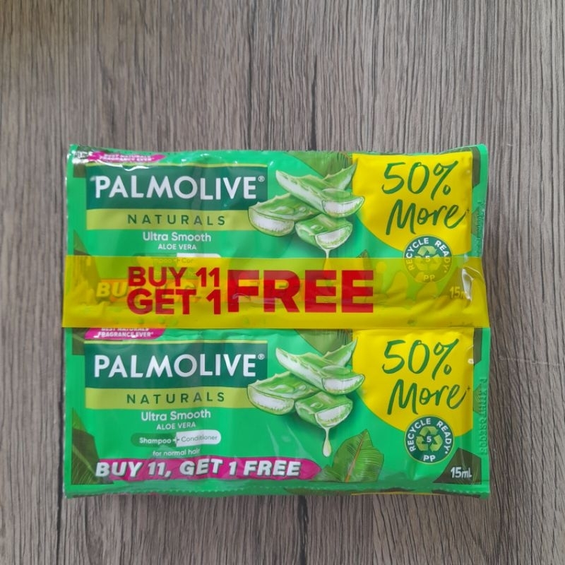 Palmolive Naturals Shampoo Ultra Smooth Aloe Vera 15ml (12 sachet ...