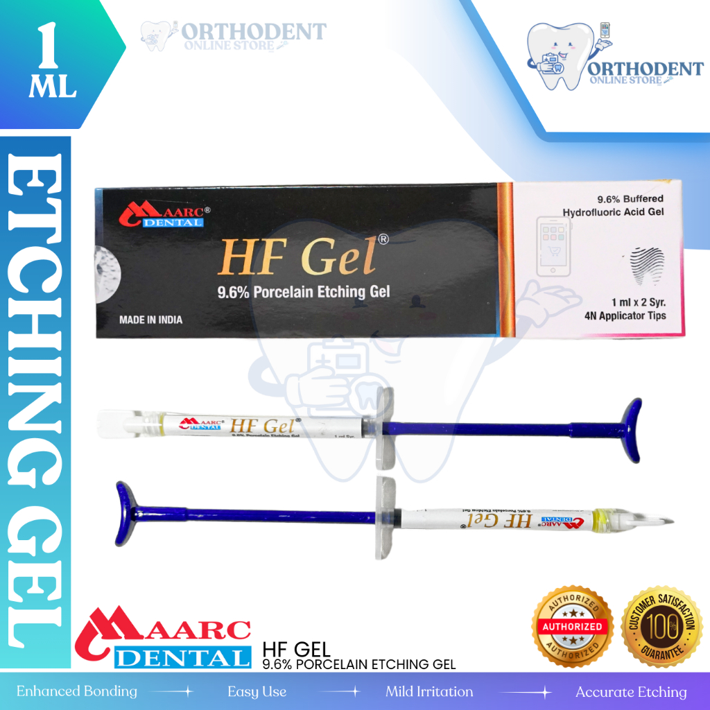 Porcelain Etch (HF Etching Gel): Achieve Superior Bonding with Hydrofluoric Acid Etch 2mL ...
