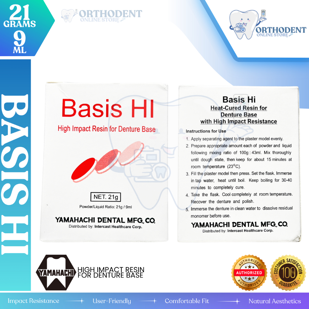 Orthodent2021 | Dental Basis HI Resin: Premium High Impact Denture Base ...